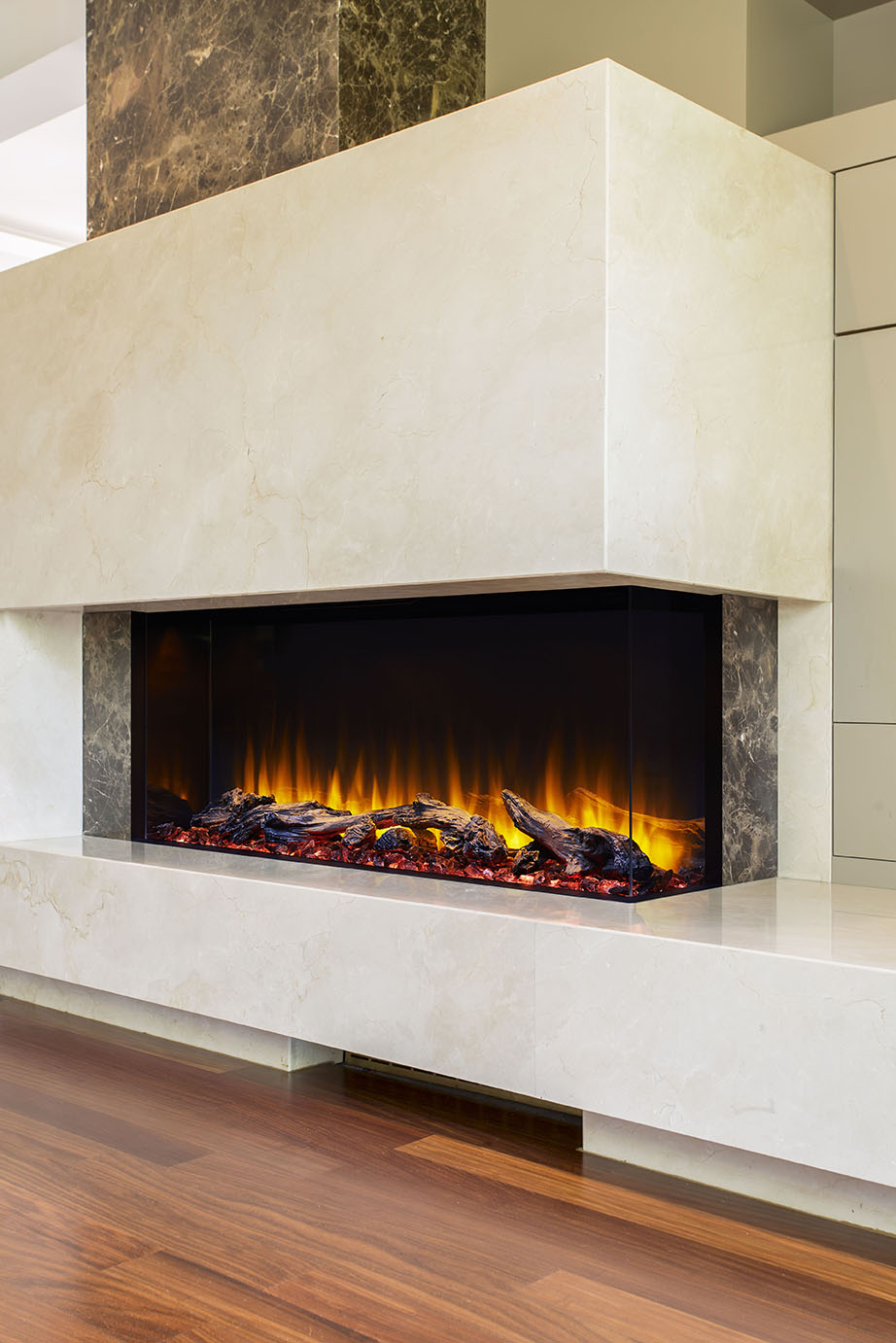 SimpliFire Scion Trinity Multi-Sided Linear Electric Fireplace | Hearthside