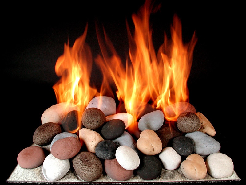 Alterna Contemporary Vented Fire Stones Sets